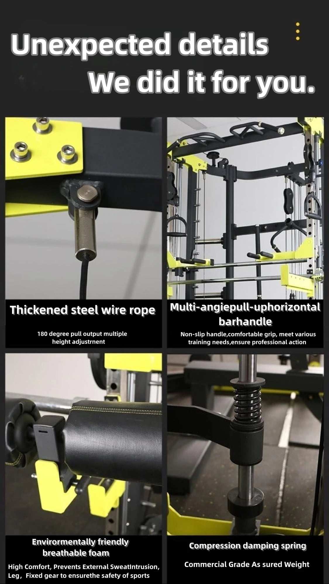 Multi-Functional Smith Squat Rack Trainer | HSE Fitness